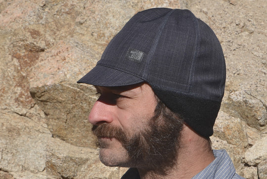 HEATHER NAVY _blk label softshell BELGIAN CAP – swrve
