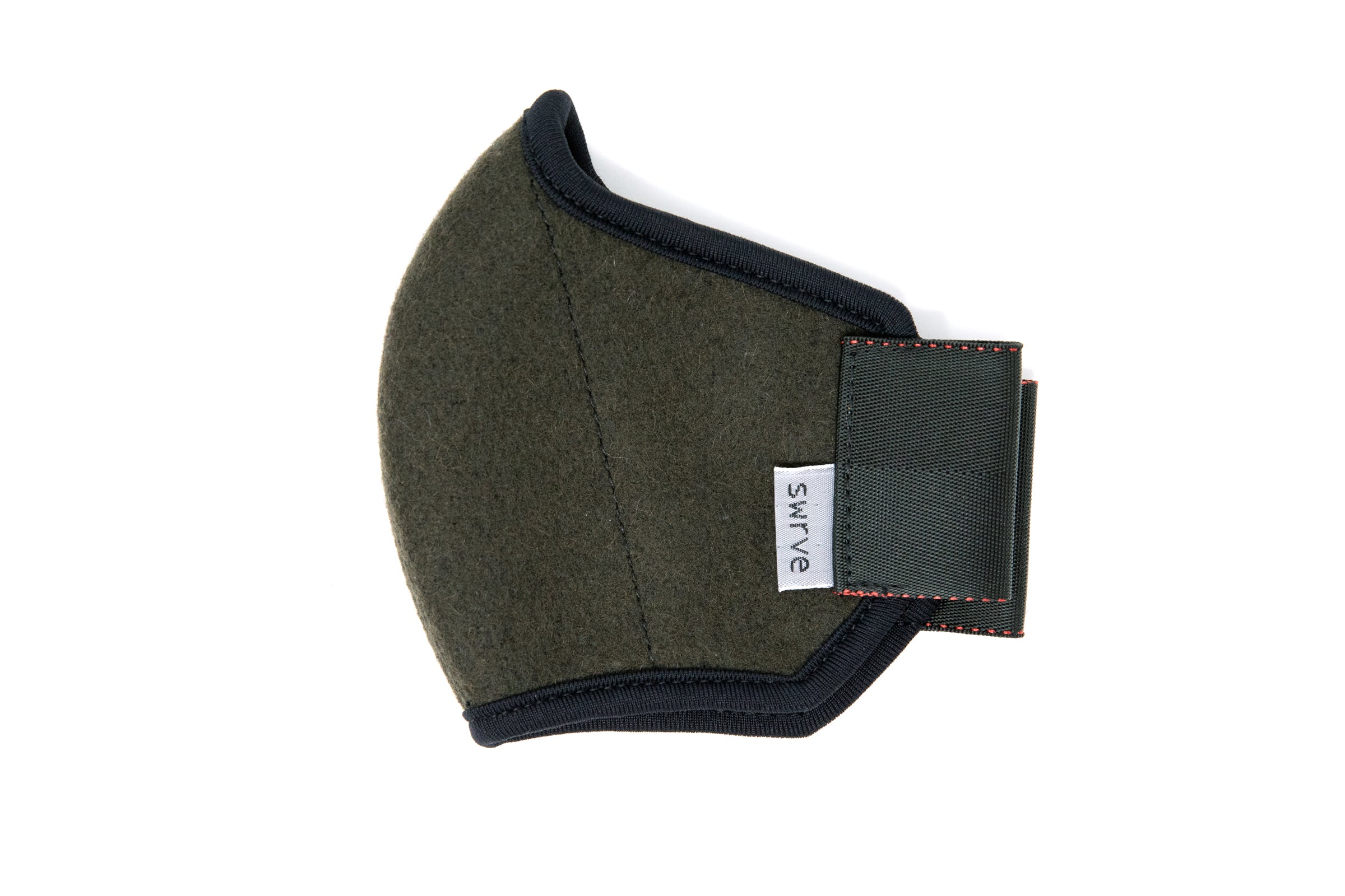 KIDS 3 layer green felted wool MASK – swrve